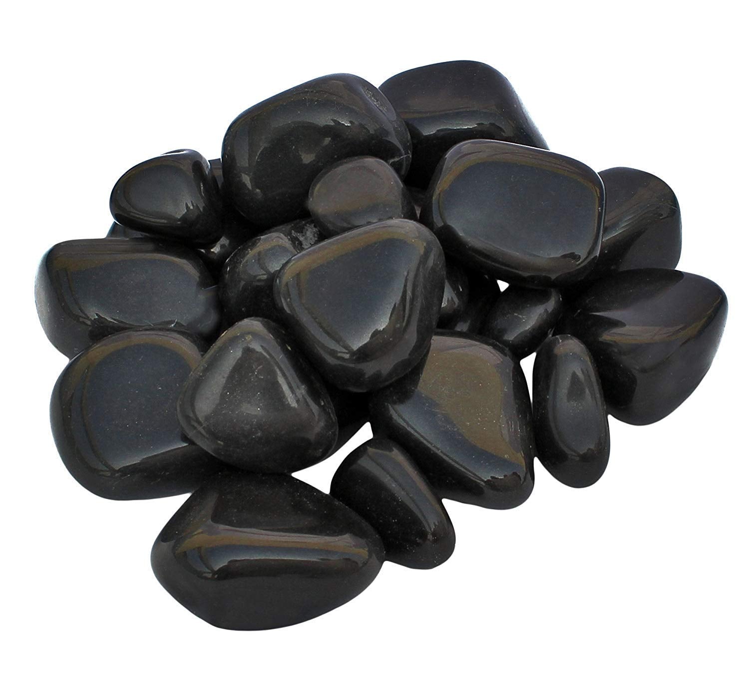 Creative Farmer Black Decorative Landscaping and Garden Stone Pebbles ...